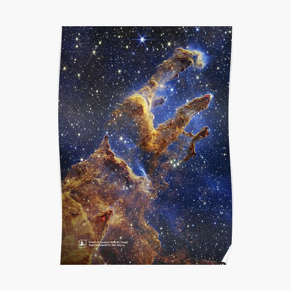 "JWST Pillars of Creation, 2022 (James Webb/JWST) — space poster ...