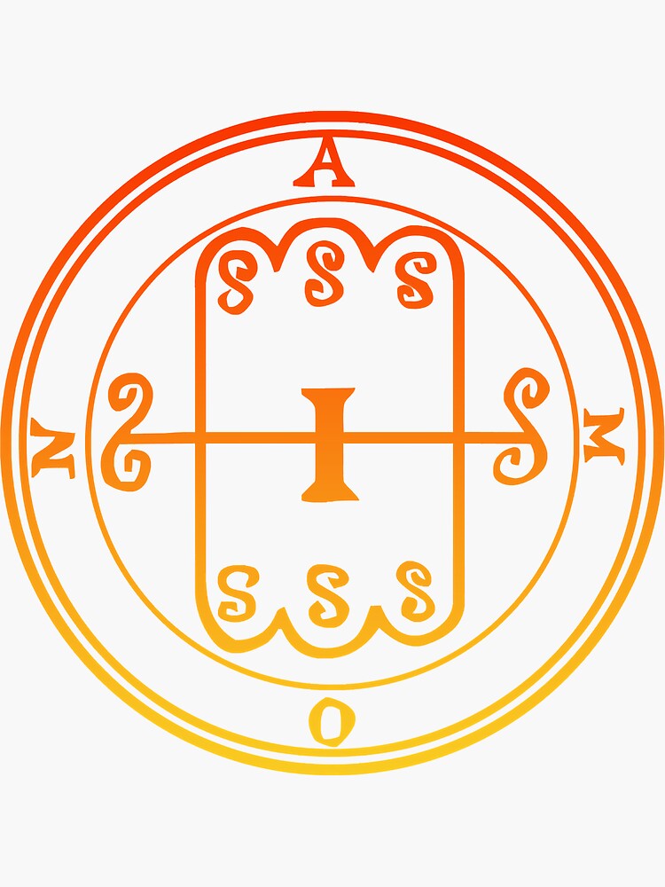 "Amon Sigil — Reconciles Friends (Orange) " Sticker for Sale by ...