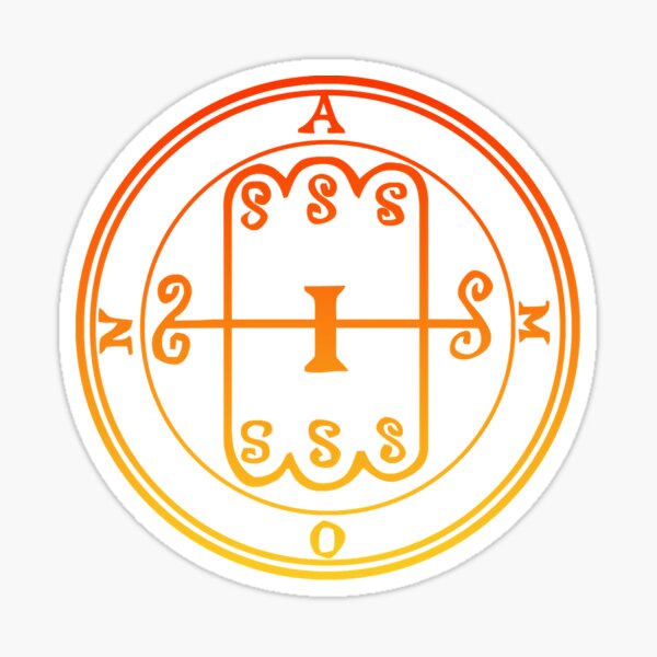 "Amon Sigil — Reconciles Friends (Orange) " Sticker for Sale by ...