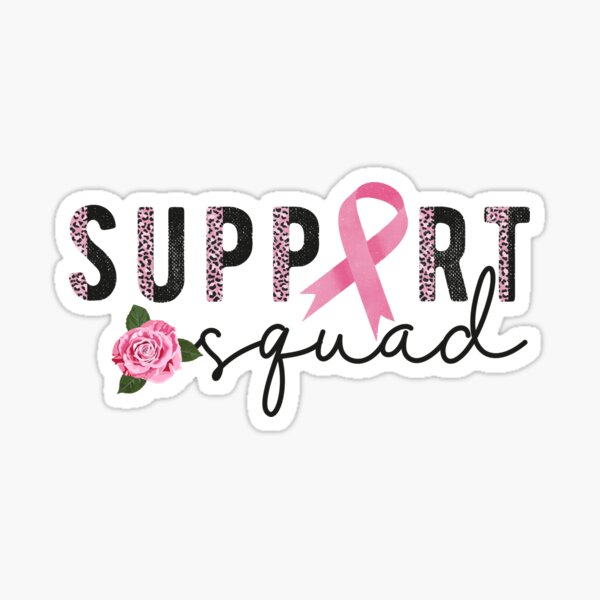 "Vintage Support Squad Pinktober logo" Sticker for Sale by ...