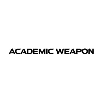 "Academic Weapon" Sticker for Sale by Random-Merch | Redbubble