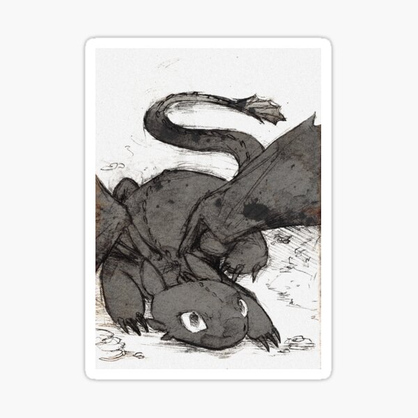 "Toothless" Sticker for Sale by SpaceMonolith | Redbubble