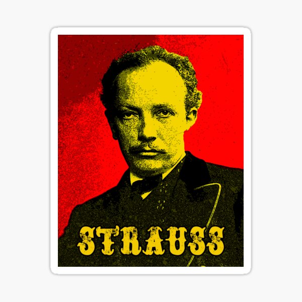 "Richard Georg Strauss Classical" Sticker for Sale by ZuluHistoryTees ...