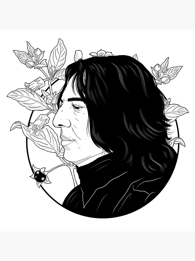 "Severus Snape " Sticker for Sale by AshGreerArt | Redbubble