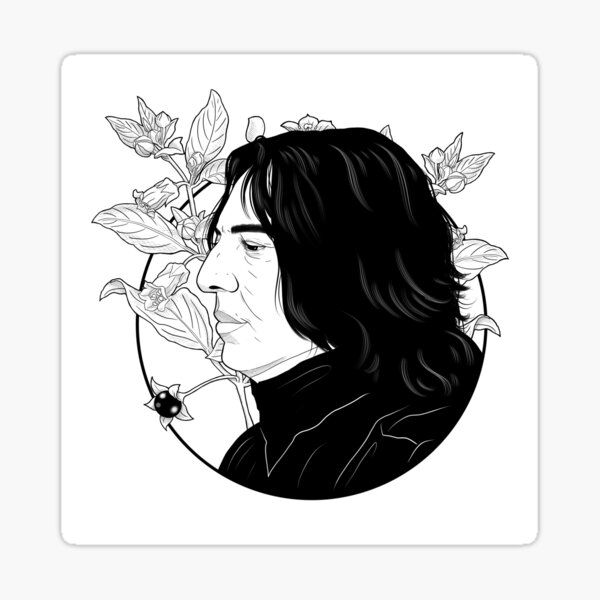 "Severus Snape " Sticker for Sale by AshGreerArt | Redbubble