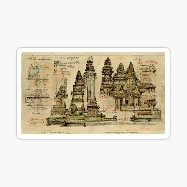 "Angkor Wat, Cambodia" Sticker for Sale by Adventine | Redbubble