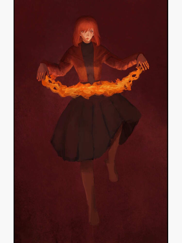 "Female Human Torch" Sticker for Sale by TheForgery-ag | Redbubble
