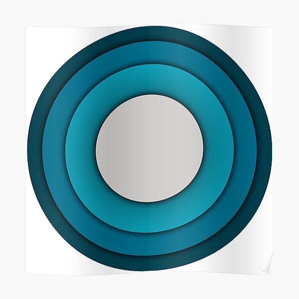 "Midnight Blue | Circle Series" Poster for Sale by StudioLourdes ...