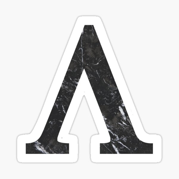 "Marble Lambda " Sticker for Sale by AmandaLetasz | Redbubble
