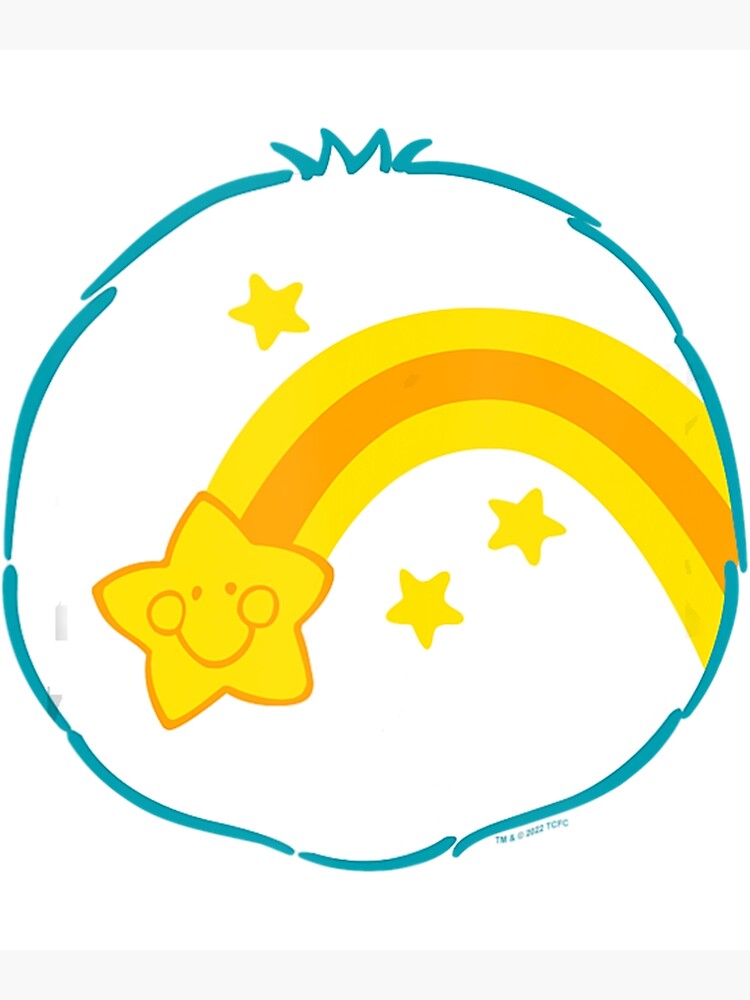 "Care Bears Wish Bear Belly Badge" Art Print for Sale by ...