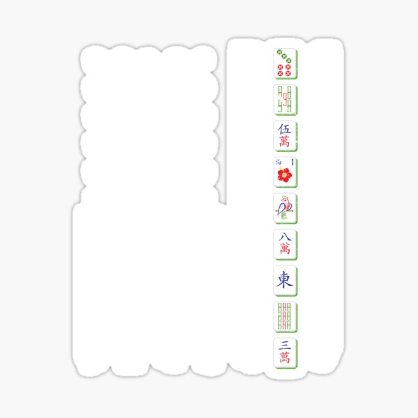 "Mah Jongg Tiles Men Women USA Flag Mahjong" Sticker for Sale by ...