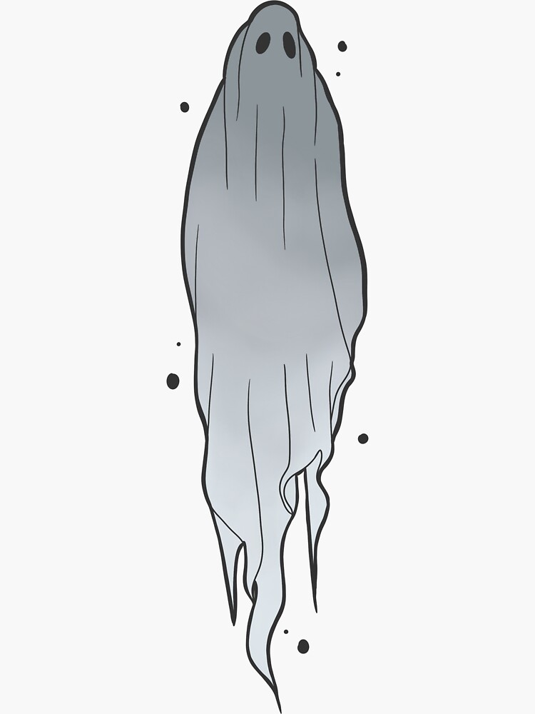 "Spooky little Ghost" Sticker for Sale by ceceYamashita | Redbubble