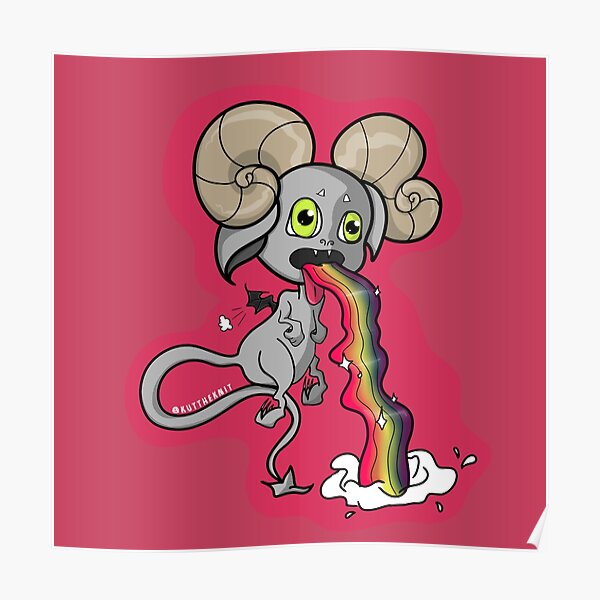"Rainbow throw up " Poster for Sale by kathryncacho | Redbubble
