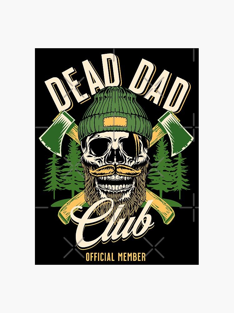 "Dead Dad Club" Sticker for Sale by frigamribe88 | Redbubble