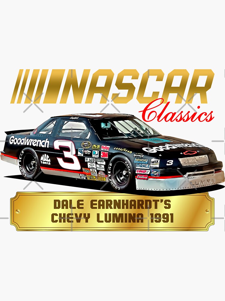 "Nascar Classics Dale Earnhardt 1991 retro style" Sticker for Sale by ...