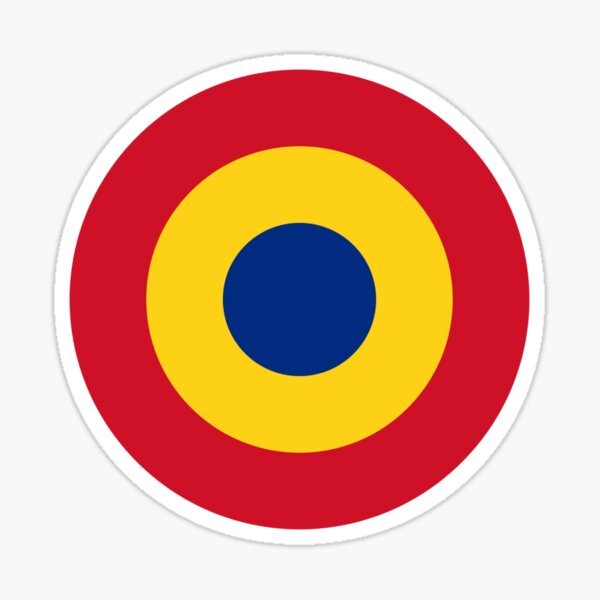 "Roundel of the Romanian Air Corps" Sticker for Sale by ShinGoukiSon ...