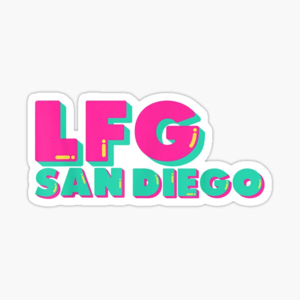 "LFGSD Baseball fan San Diego Sports LFG SD" Sticker for Sale by Mala ...