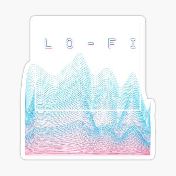 "Soundwave Lo Fi Chill " Sticker for Sale by StudioKZK | Redbubble