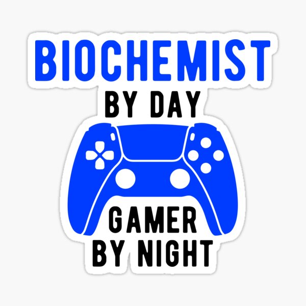 "Gaming Biochemist Biochemistry " Sticker for Sale by NestaReign ...
