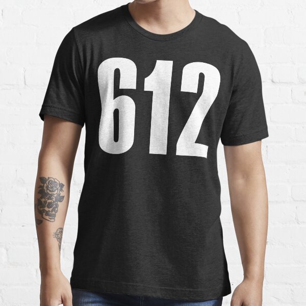 "612 Minneapolis [White Ink] | Phone Area Code Shirts" T-shirt for Sale ...