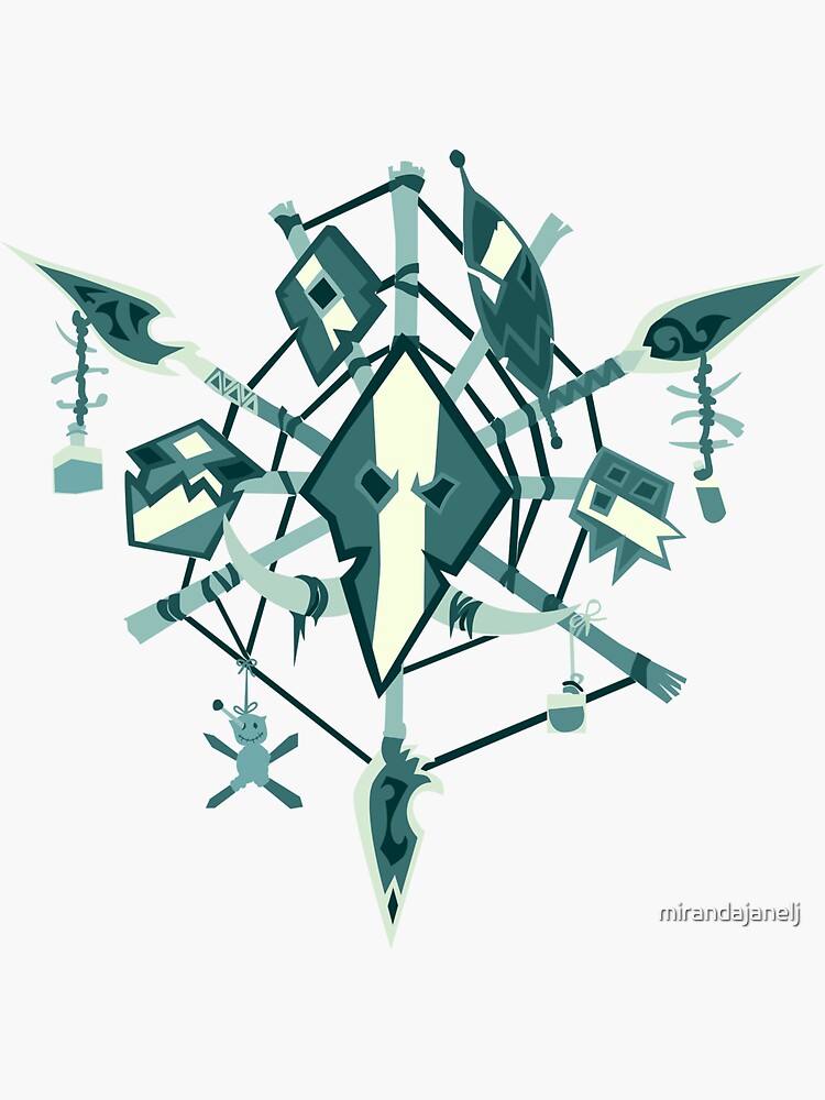 "Minimalist Darkspear Crest" Sticker for Sale by mirandajanelj | Redbubble