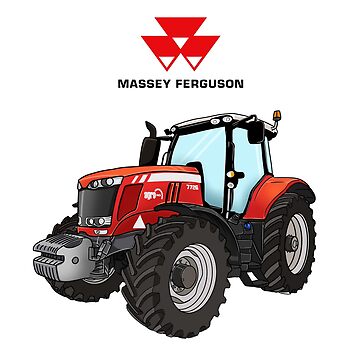 "Massey Ferguson Tractor Red Tractor" Sticker for Sale by Neebotha ...