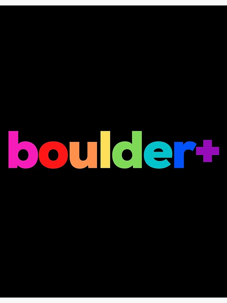 "LGBTQIA+ Boulder. LGBTQ Bouldering" Poster for Sale by BoulderDesignCo ...