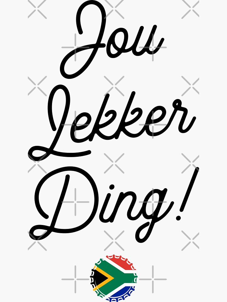 "Jou Lekker Ding T-Shirt | Funny Bottle Cap South African Flag ...