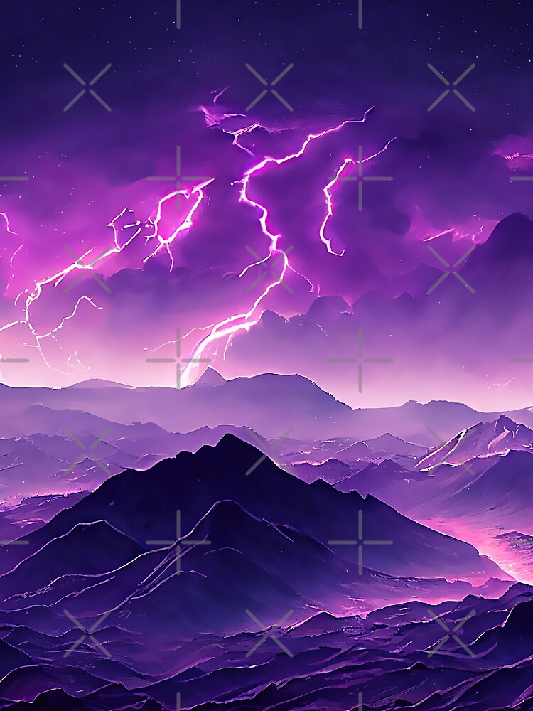 "Magical Evening during Electric Storm - Anime Landscape - Genshin ...