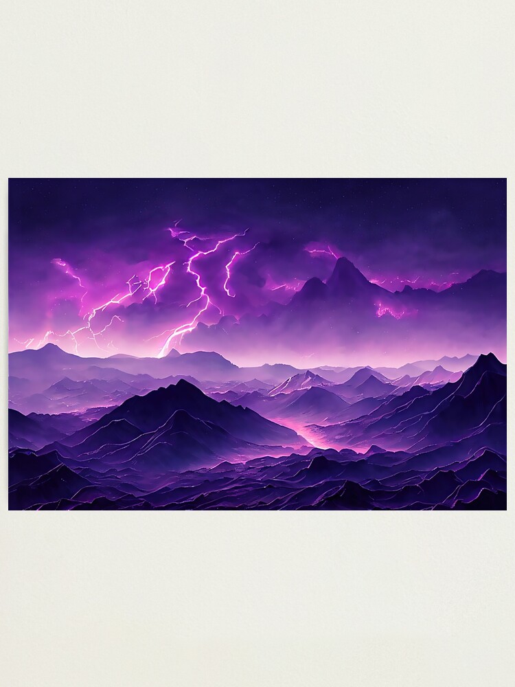 "Magical Evening during Electric Storm - Anime Landscape - Genshin ...