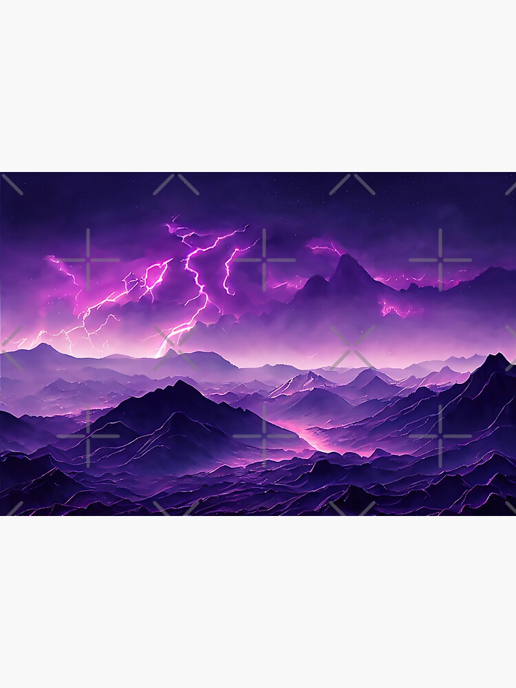 "Magical Evening during Electric Storm - Anime Landscape - Genshin ...