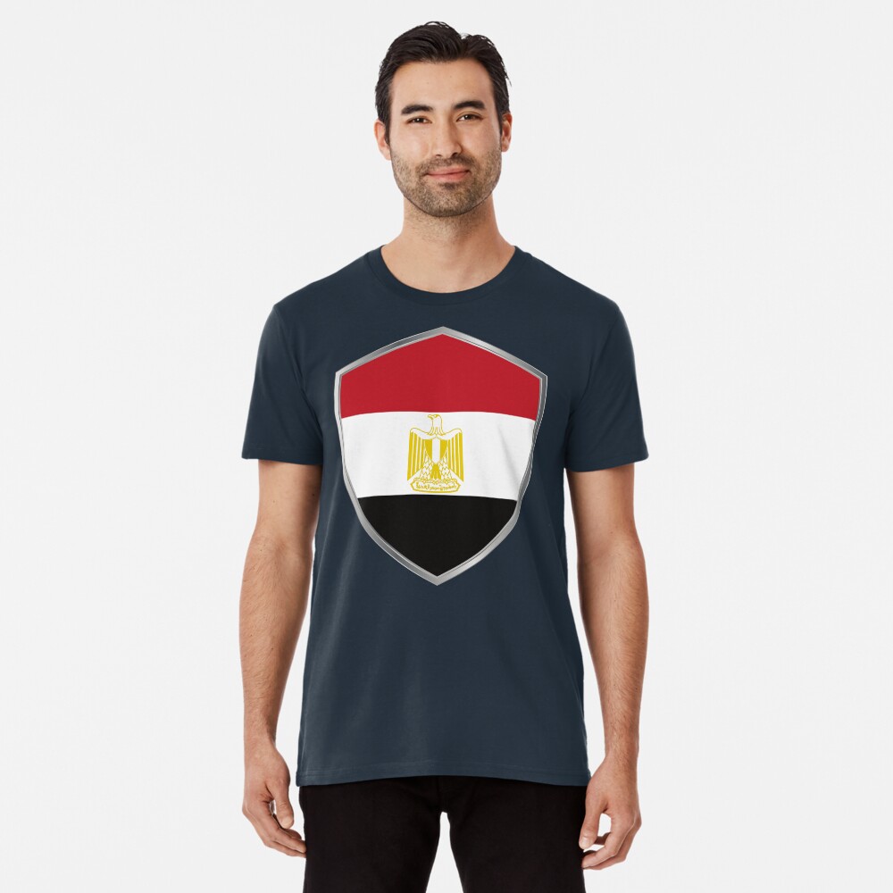 "Egyptian National Flag With Eagle of Saladin Shield Design" Sticker ...
