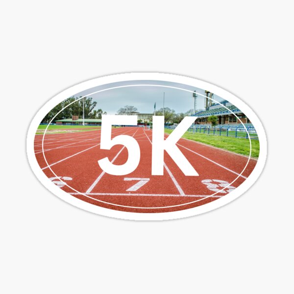 "On the Track, 5K - White" Sticker for Sale by LatterDaze | Redbubble
