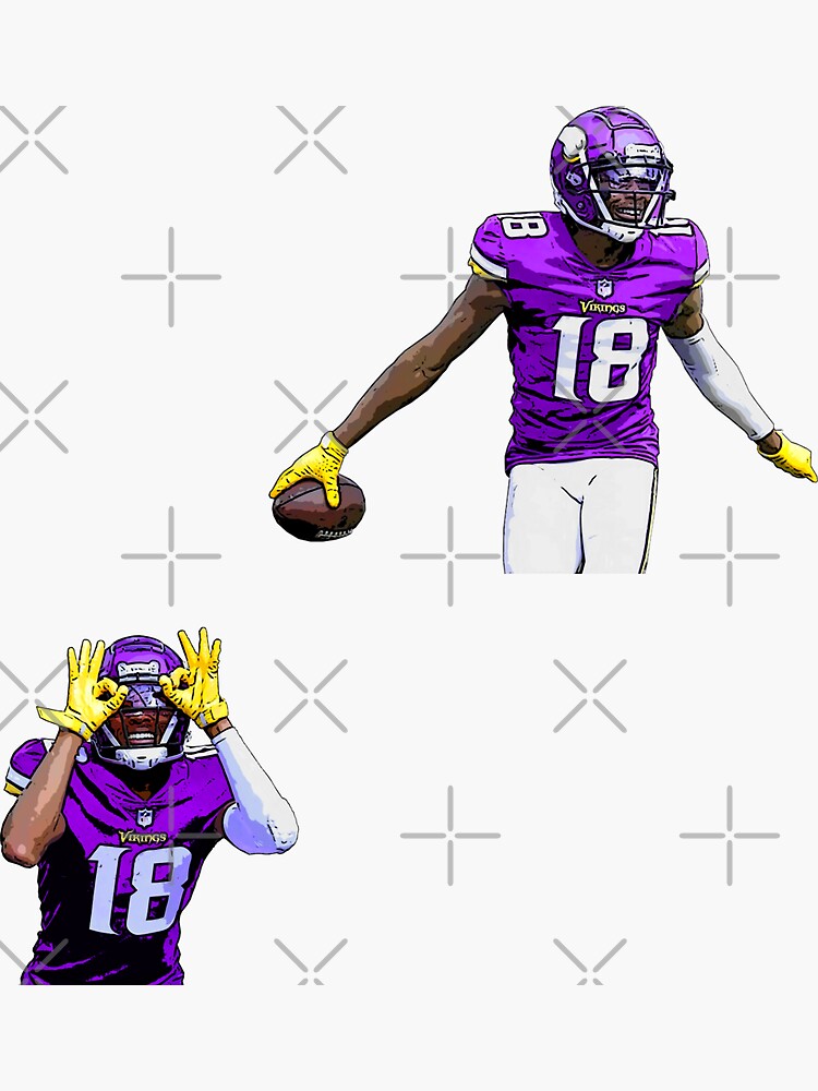 "Justin Jefferson Griddy Dance Print" Sticker for Sale by U ...