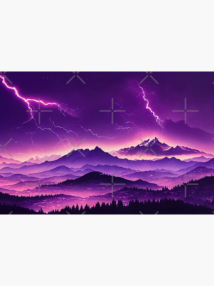 "Raging Electric Storm in Japanese Mountains - Anime Landscape ...