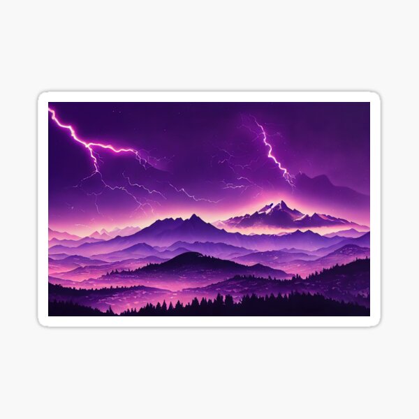 "Raging Electric Storm in Japanese Mountains - Anime Landscape ...