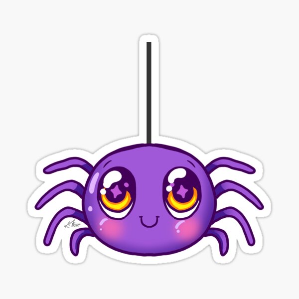 "Cute little monster spider" Sticker by konekoilustra | Redbubble