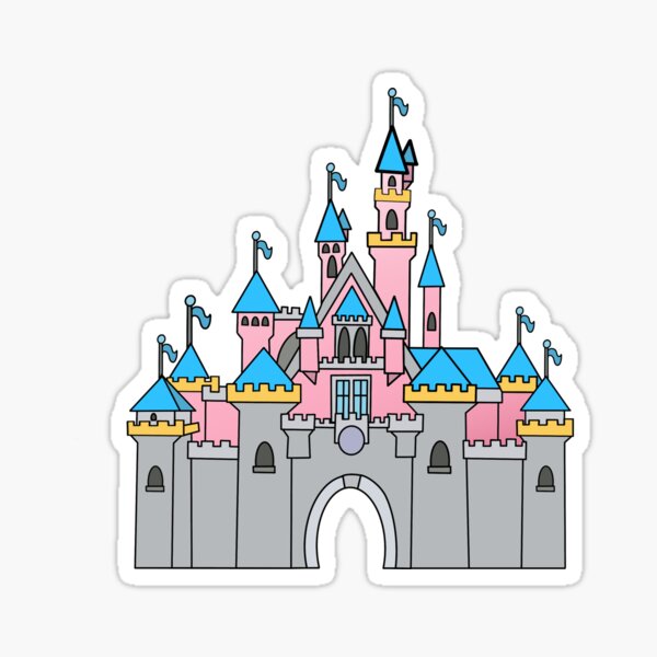 "WDW Pink Castle Sticker" Sticker for Sale by Brooklynelise14 | Redbubble
