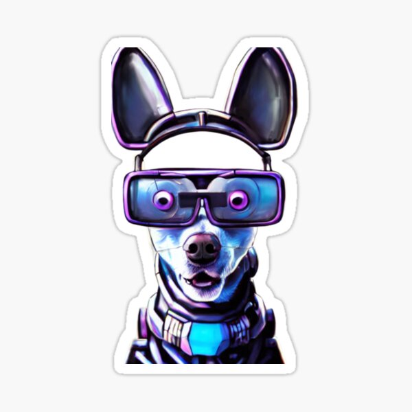 "Cyber Doggy Dog Surprise" Sticker for Sale by SungThi | Redbubble