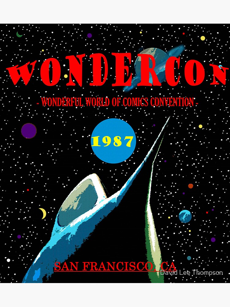 "WonderCon 1987 convention art" Sticker for Sale by dltphoto | Redbubble