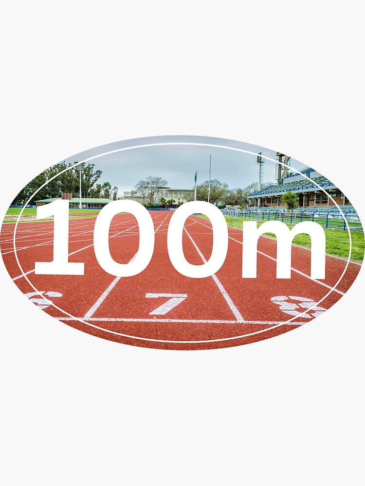 "On the Track, 100m Dash - White" Sticker for Sale by LatterDaze ...