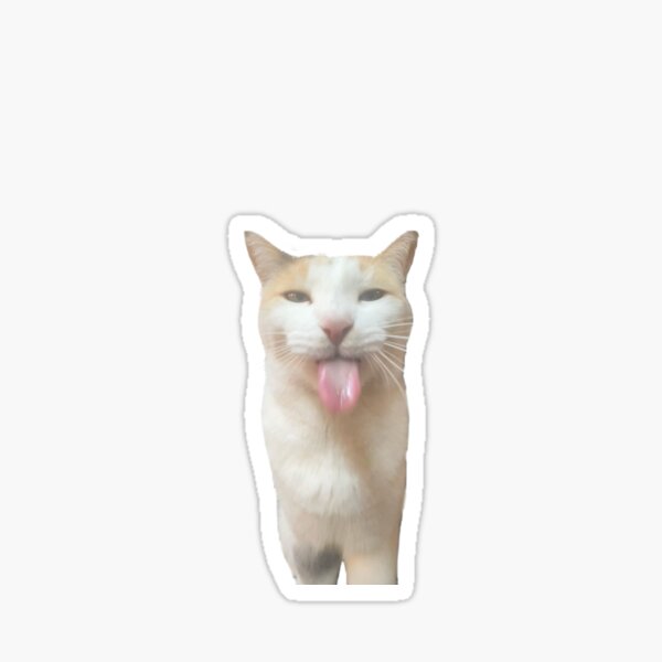 "BLEHH" Sticker for Sale by fatfatmillycat | Redbubble