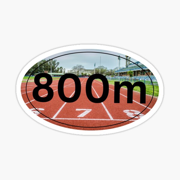"On the Track, 800m Run - Black" Sticker for Sale by LatterDaze | Redbubble