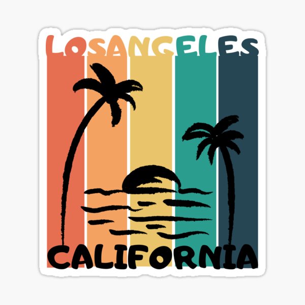 "Los Angeles and california" Sticker for Sale by Slikafouad1 | Redbubble