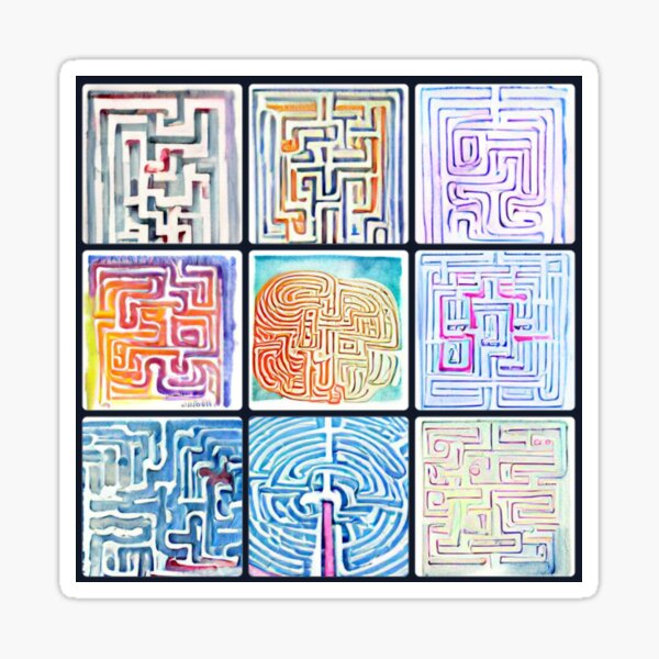 "Labyrinth Pack " Sticker for Sale by CinderPress | Redbubble