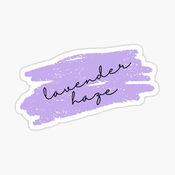 "Lavender Haze (Cursive Script)" Sticker for Sale by Ami-Ami | Redbubble
