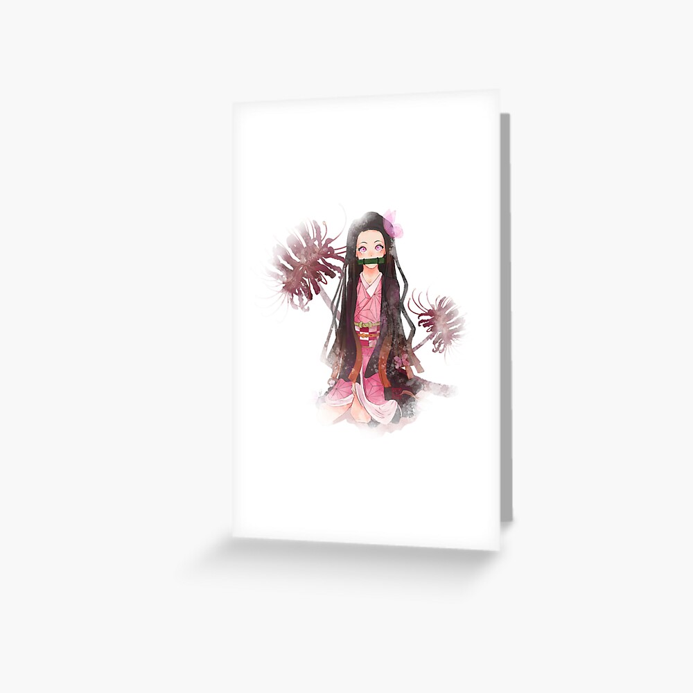 "Nezuko Kamado Demon Slayer Kimetsu no Yaiba alt" Greeting Card for ...