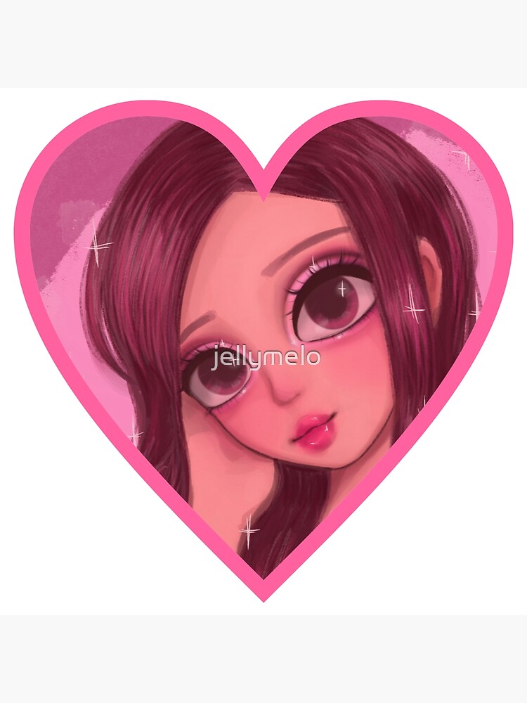"Anime Girl Heart" Poster for Sale by jellymelo | Redbubble