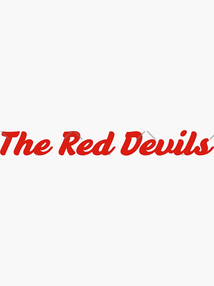 Manchester United The Red Devils Sticker For Sale By D3signerboi