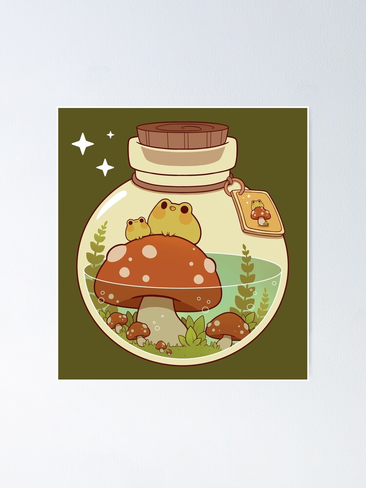 "Frog and mushroom potion" Poster for Sale by Rihnlin | Redbubble